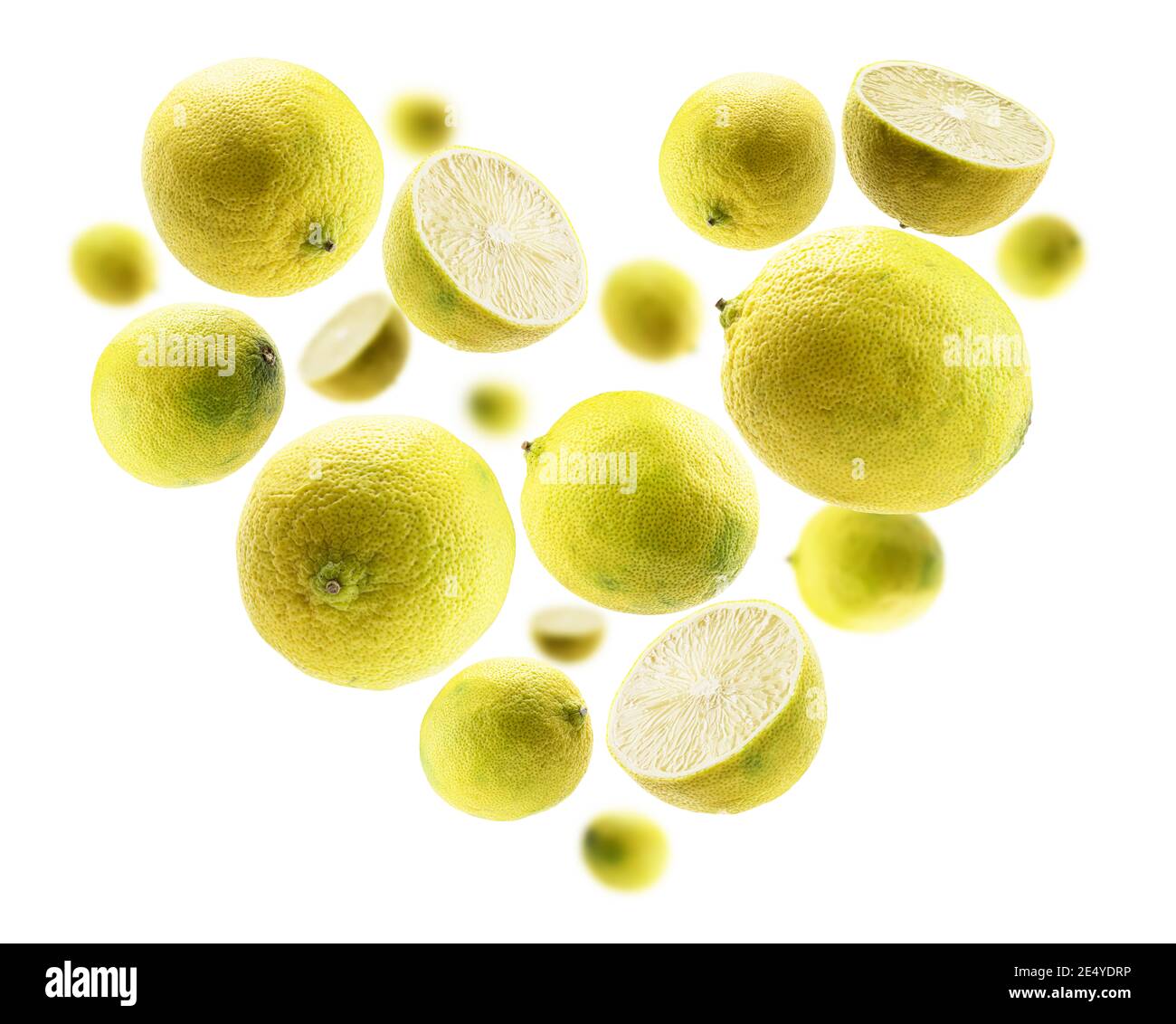 Yellow limes Cut Out Stock Images & Pictures - Alamy