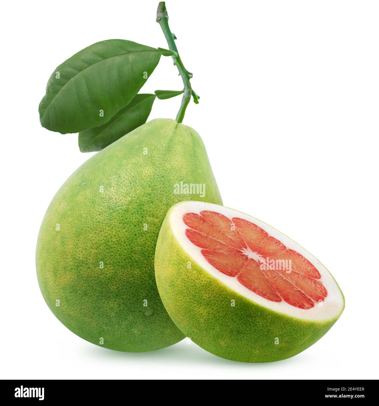 Pomelo or grape fruit isolated on white background Stock Photo - Alamy