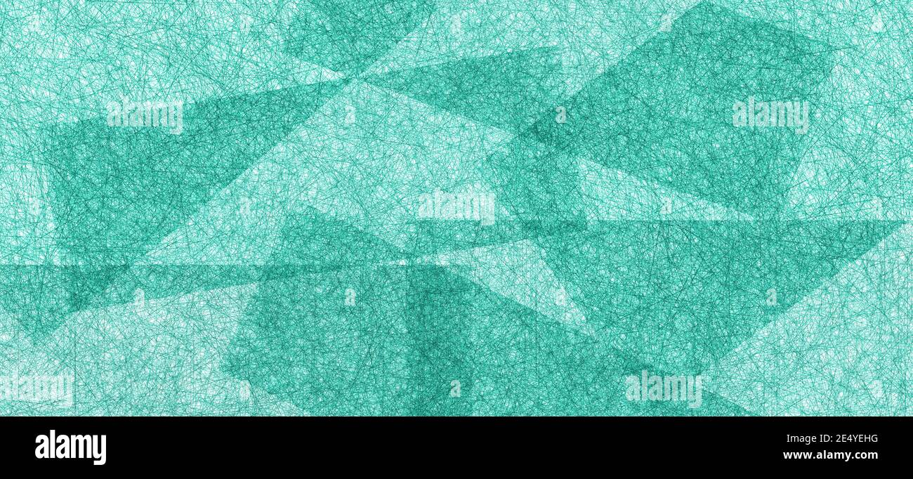 Abstract turquoise background with layers of rectangles in modern ...