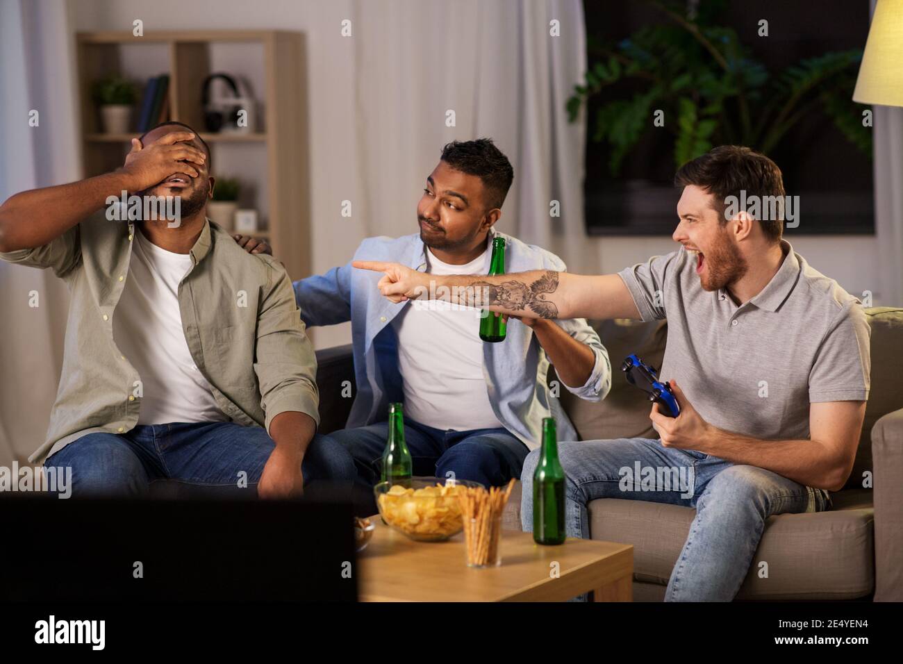 Gaming night home hi-res stock photography and images - Alamy
