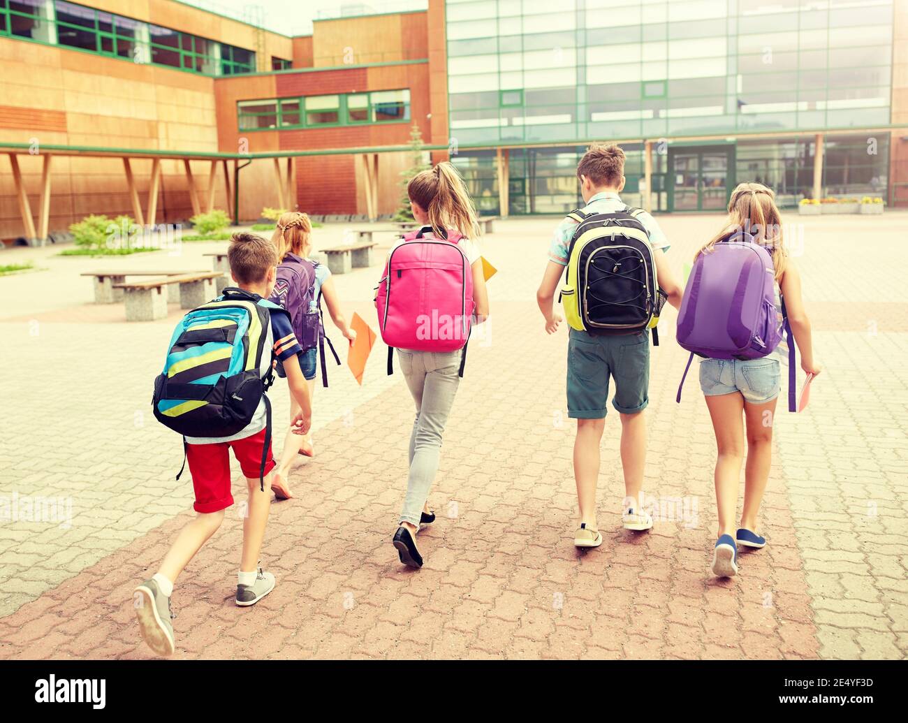 Running teenager school hi-res stock photography and images - Alamy