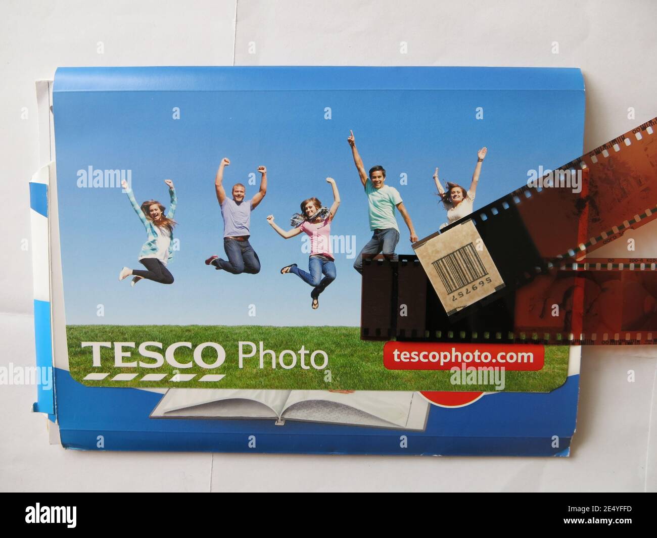 Strips of negatives and photo wallets from Tesco, one of the shops you ...