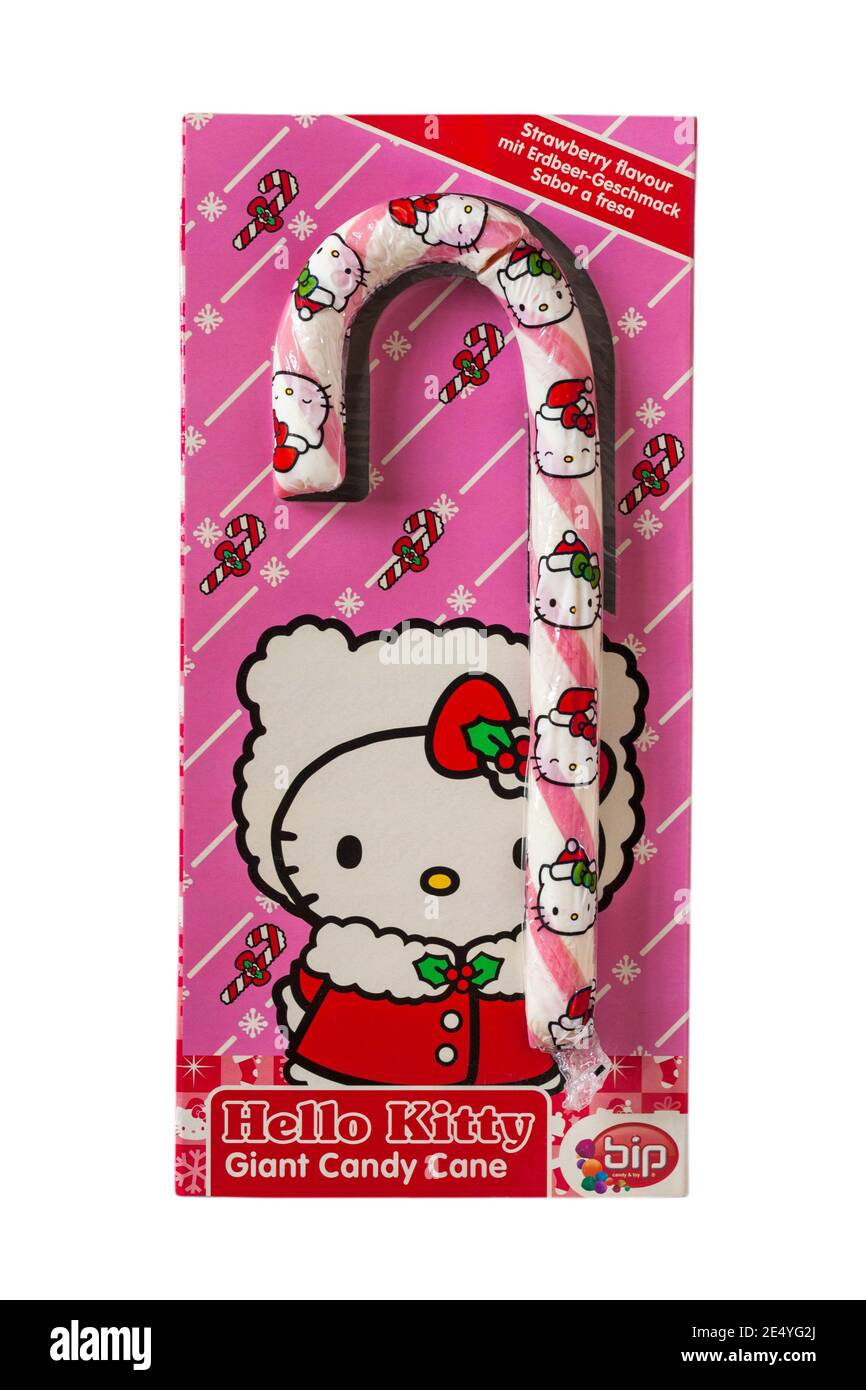 Hello Kitty Giant Candy Cane strawberry flavour removed from box ...