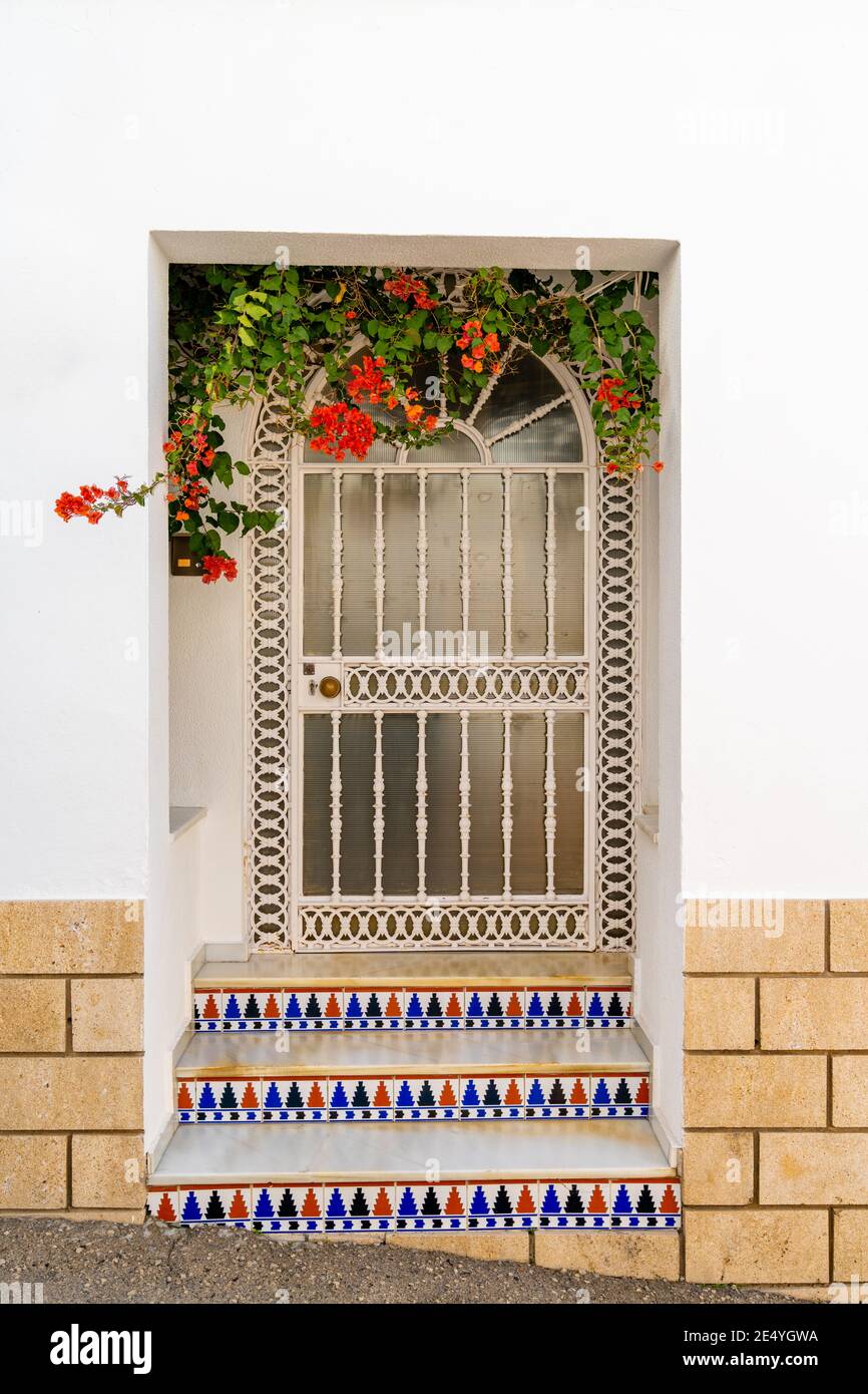Conil de la Frontera, Spain - 17 January, 2021: beautiful traditional ...