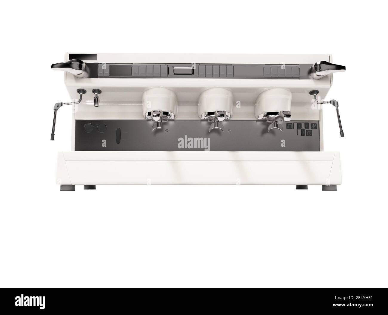 Professional coffee machine isolated 3d render on white background no ...