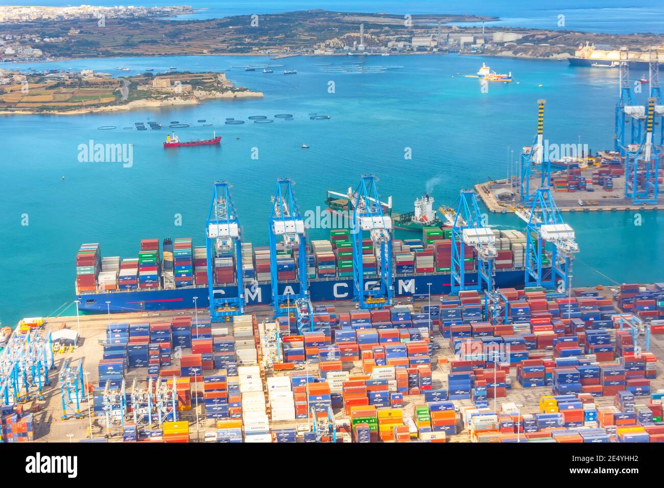 Malta port 2019 cargo hi-res stock photography and images - Alamy
