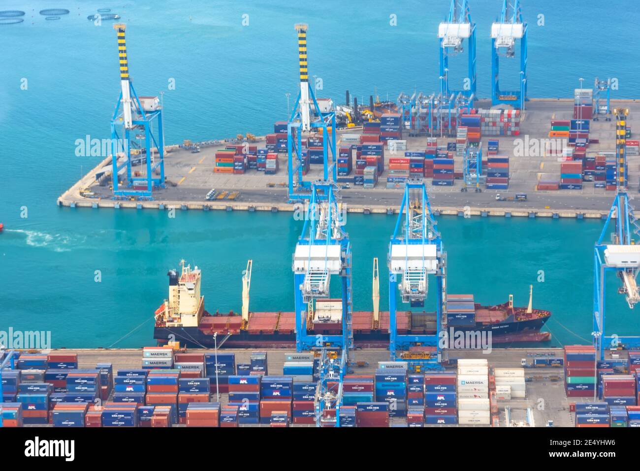 Container ship malta freeport hi-res stock photography and images - Alamy