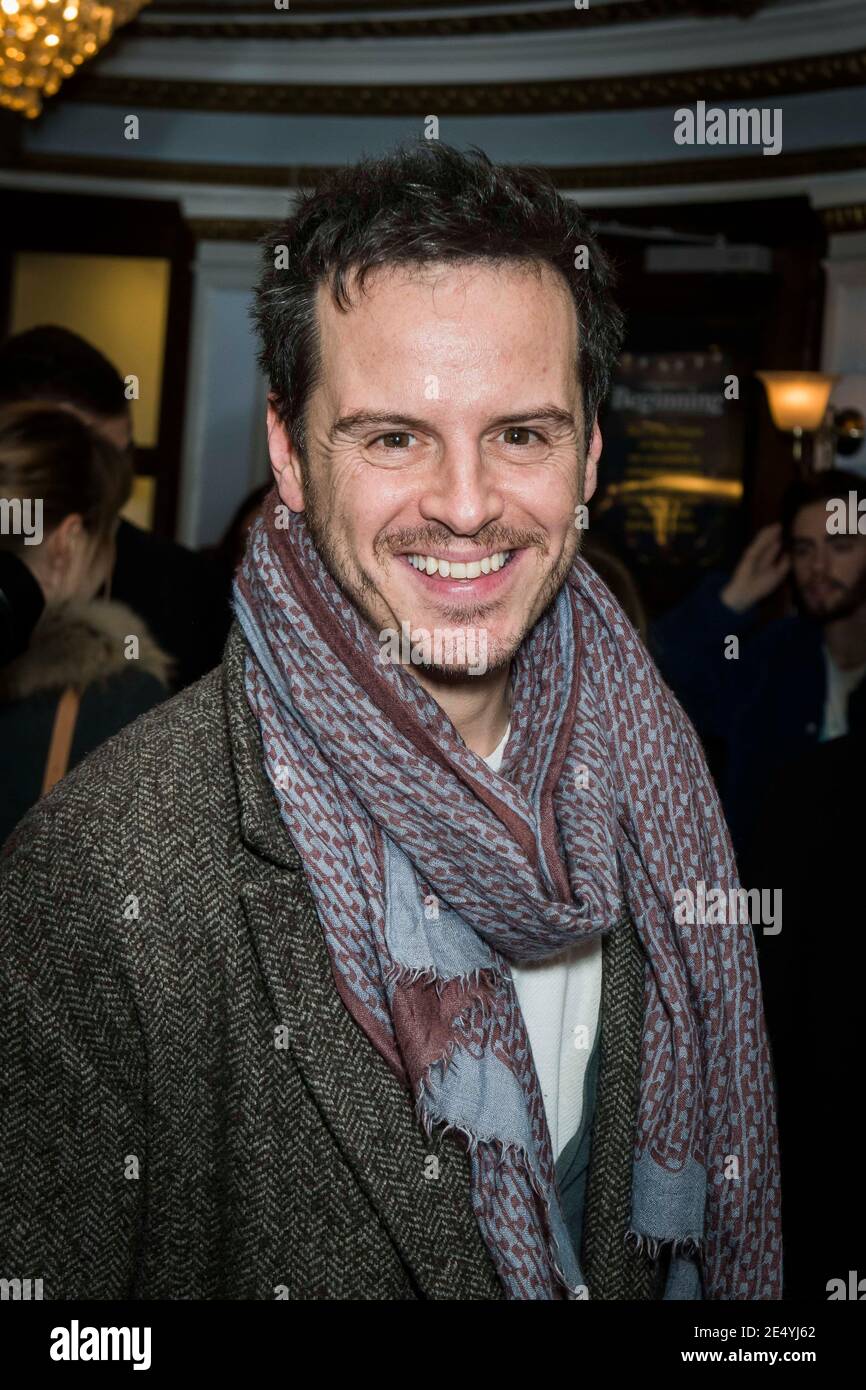 Andrew Scott attends the Beginning press night at the Ambassadors ...