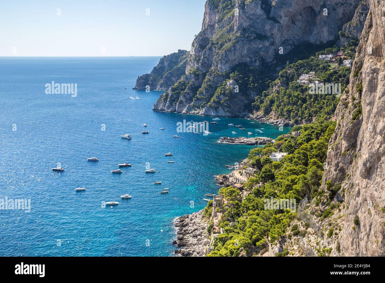 Capri island in a beautiful summer day in Italy Stock Photo - Alamy