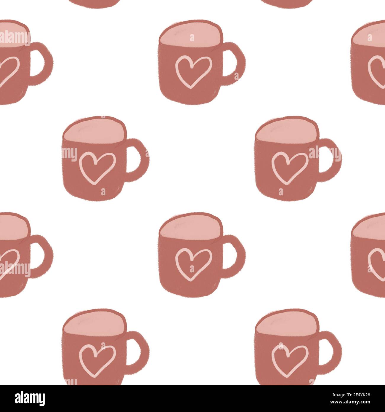 Cup coffee red hearts Cut Out Stock Images & Pictures - Alamy