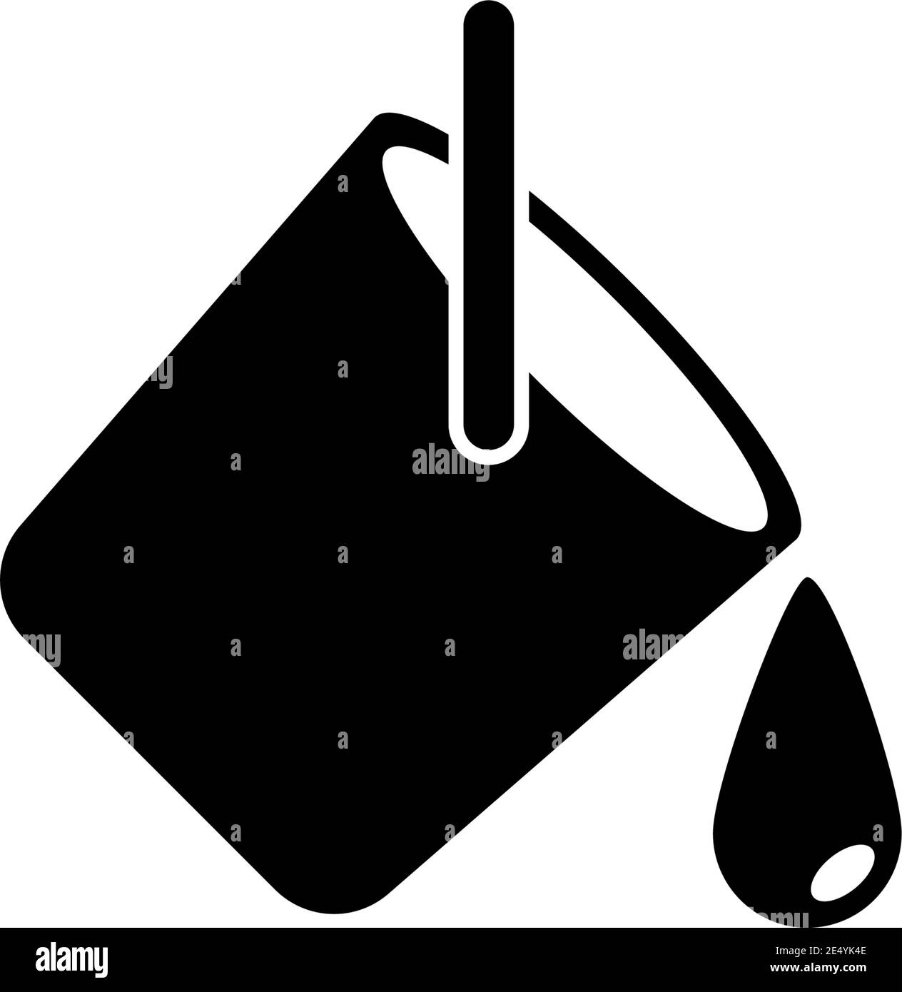 Black Paint Can Pouring