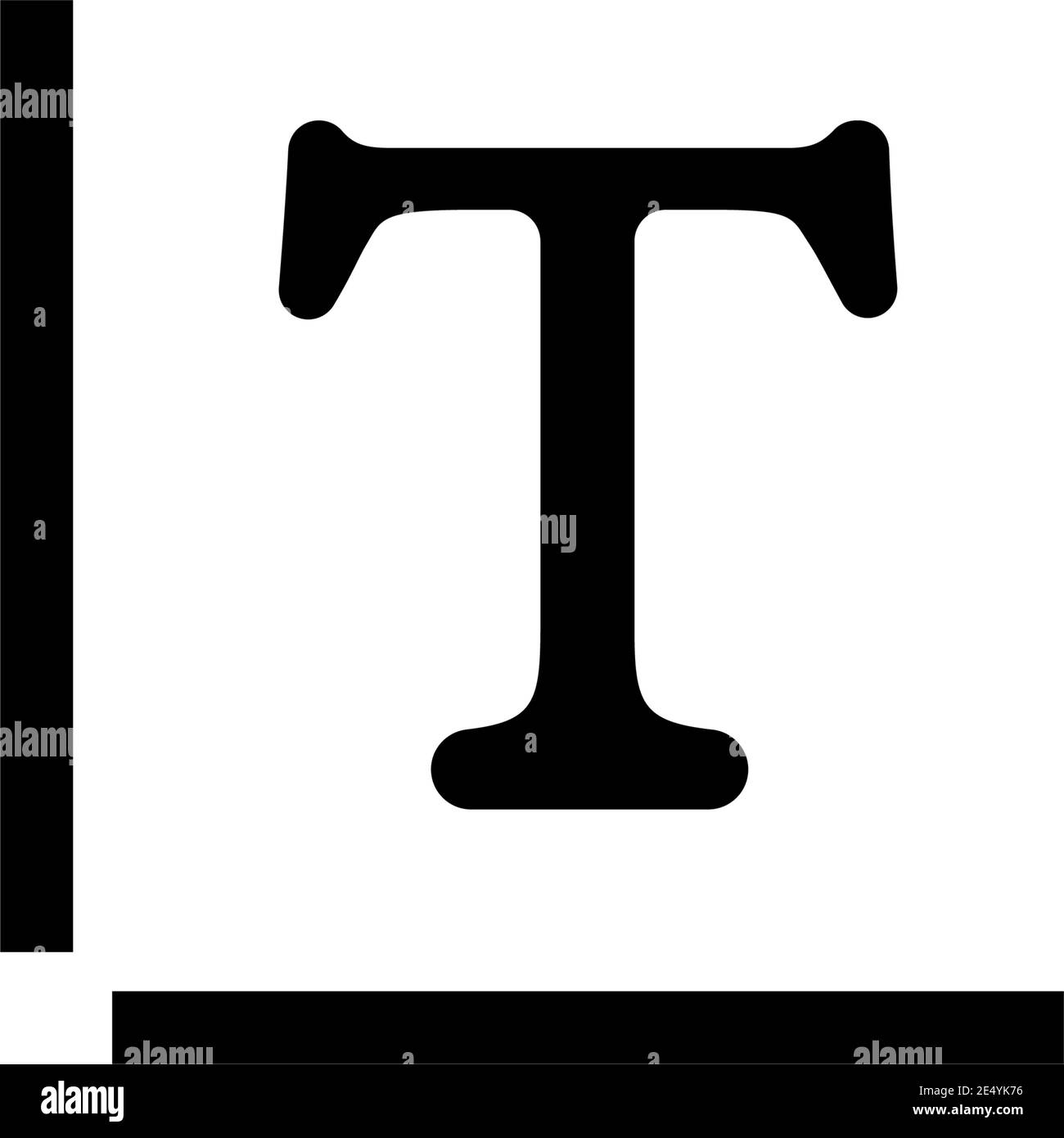 Type Text, Typeface Style, Letter Fonts. Flat Vector Icon illustration ...