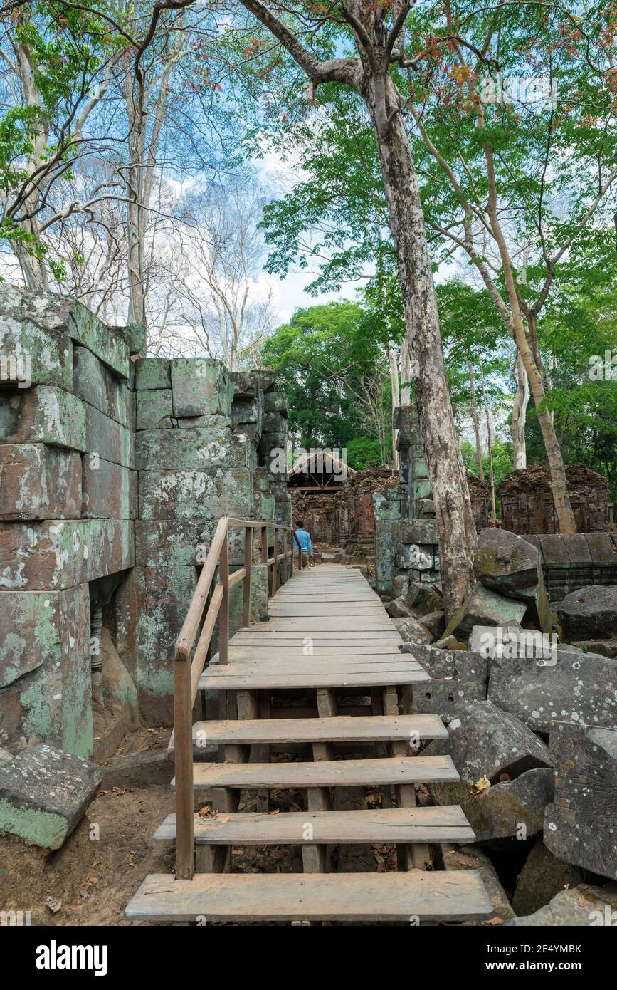 Prasat Thom of Koh Ker temple site, Preah Vihear Region, Cambodia, Asia ...