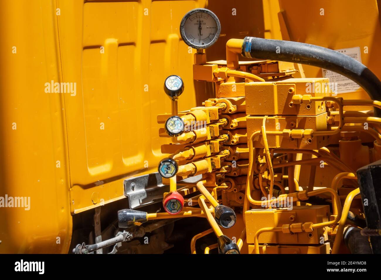 Heavy equipment levers for controlling the mechanical parts of the ...