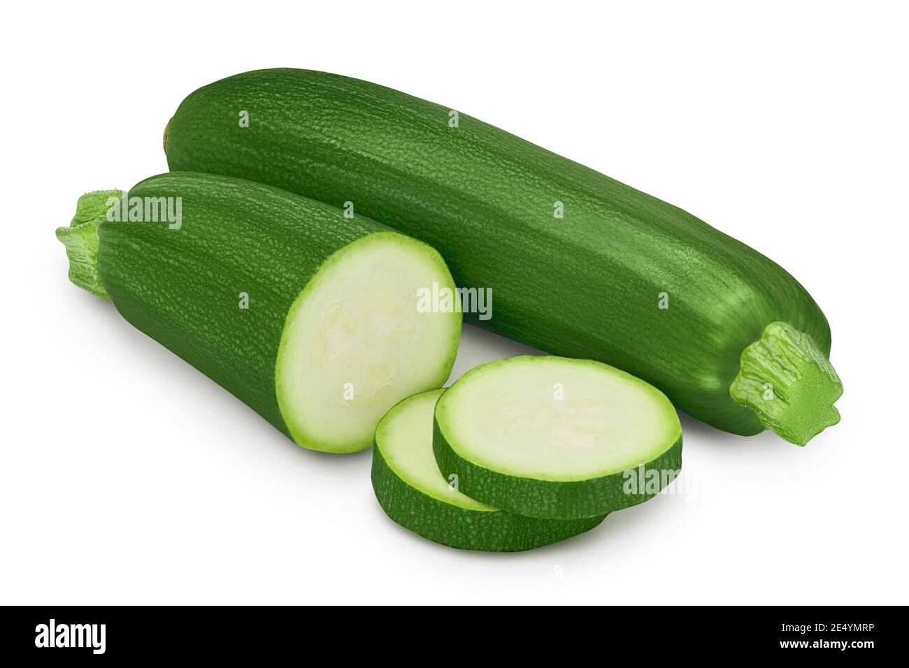 Fresh whole zucchini isolated on white background with clipping path ...