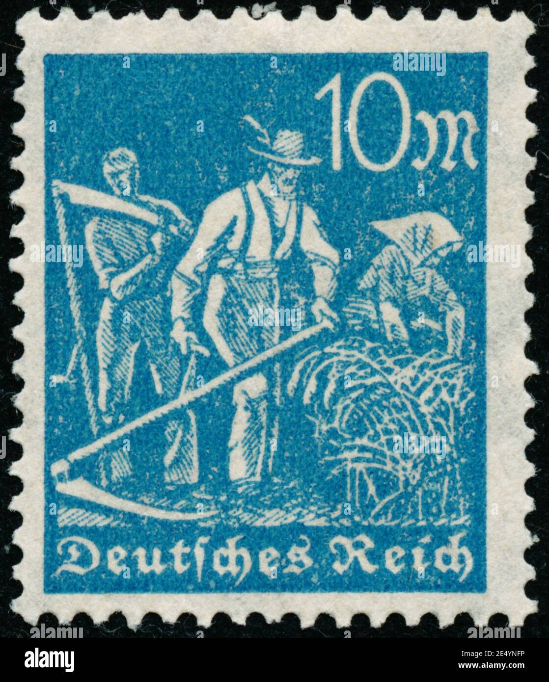 POLTAVA, UKRAINE - January 25, 2021. Vintage stamp printed in Germany ...