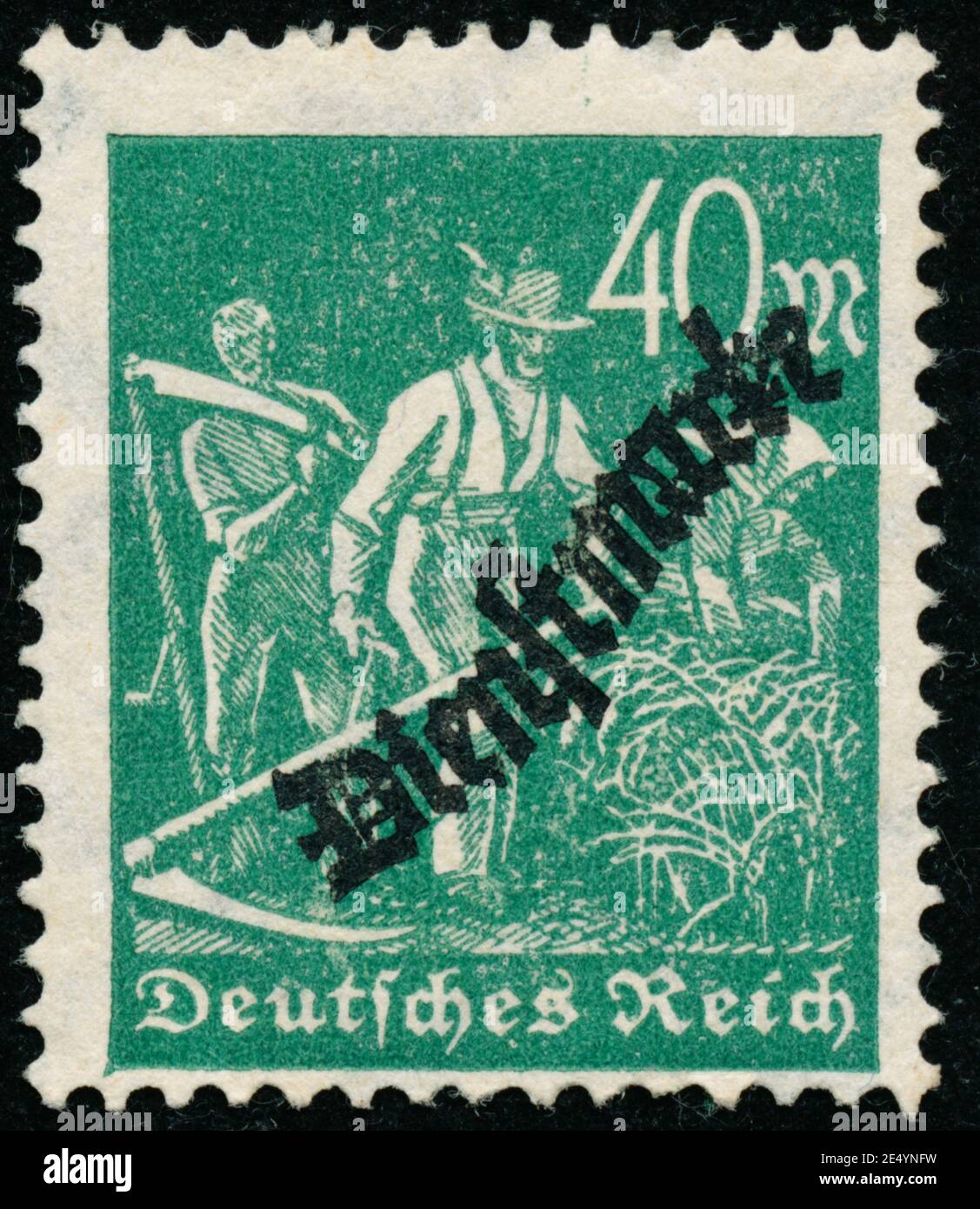 POLTAVA, UKRAINE - January 25, 2021. Vintage stamp printed in Germany ...
