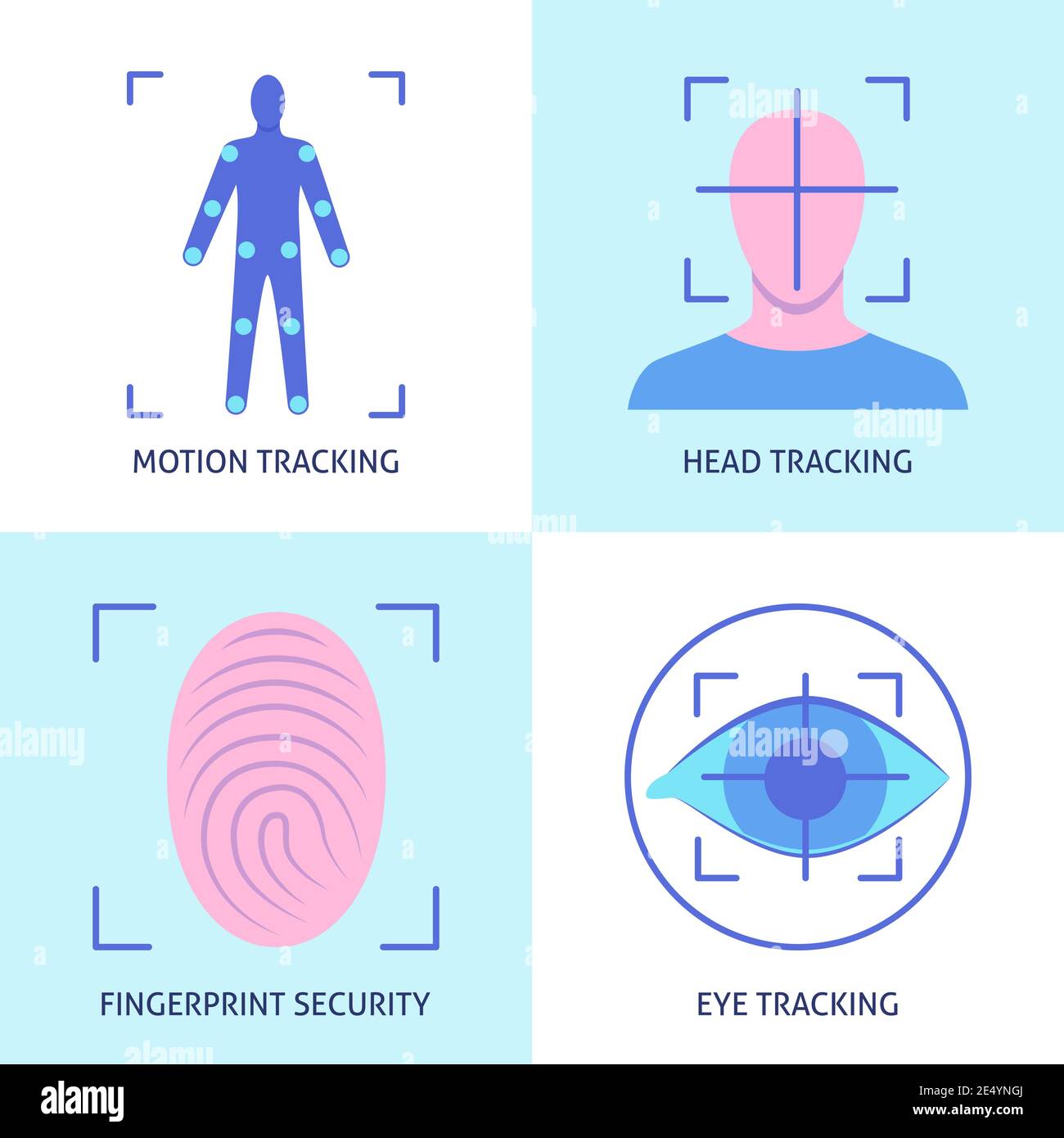 Virtual reality icon set in flat style. Modern technology symbols ...