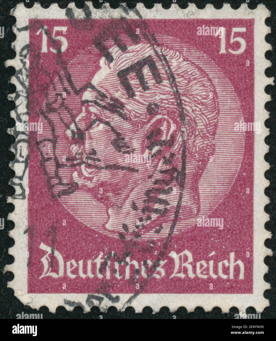 POLTAVA, UKRAINE - January 25, 2021. Vintage stamp printed in Germany ...