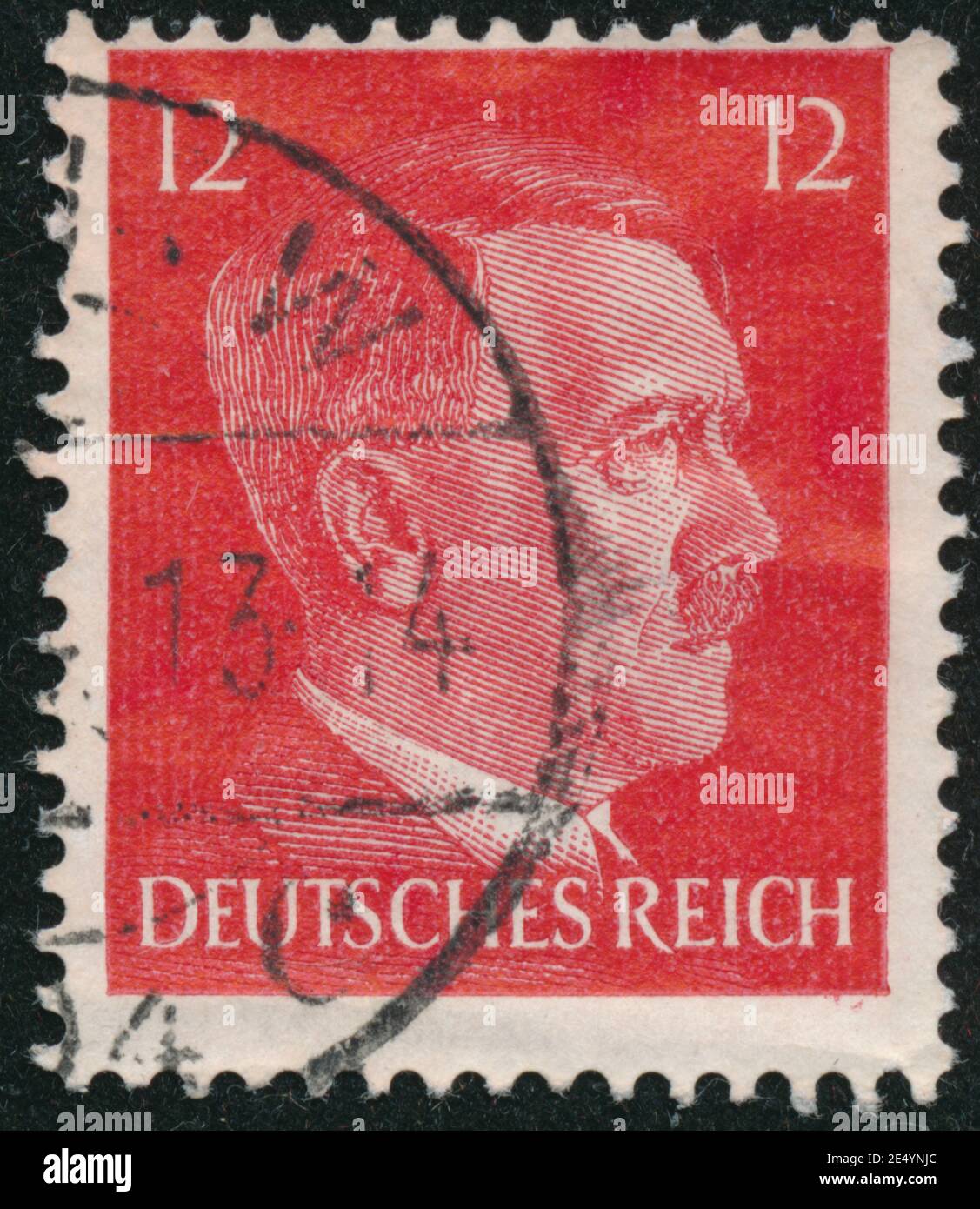 POLTAVA, UKRAINE - January 25, 2021. Vintage stamp printed in Germany ...