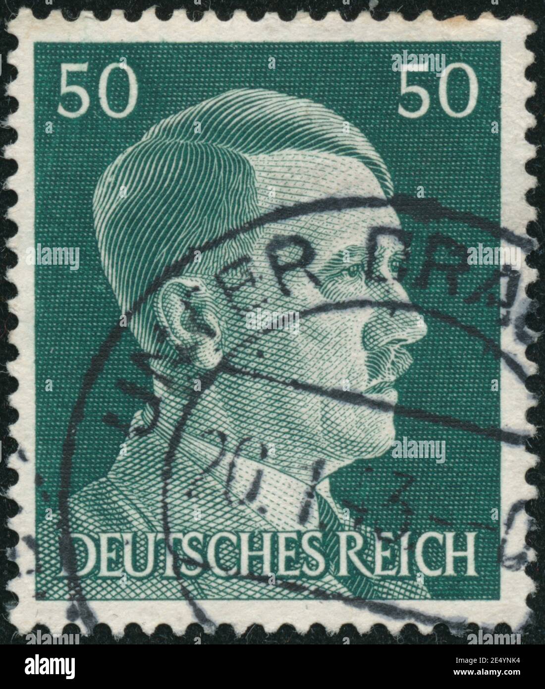 POLTAVA, UKRAINE - January 25, 2021. Vintage stamp printed in Germany ...