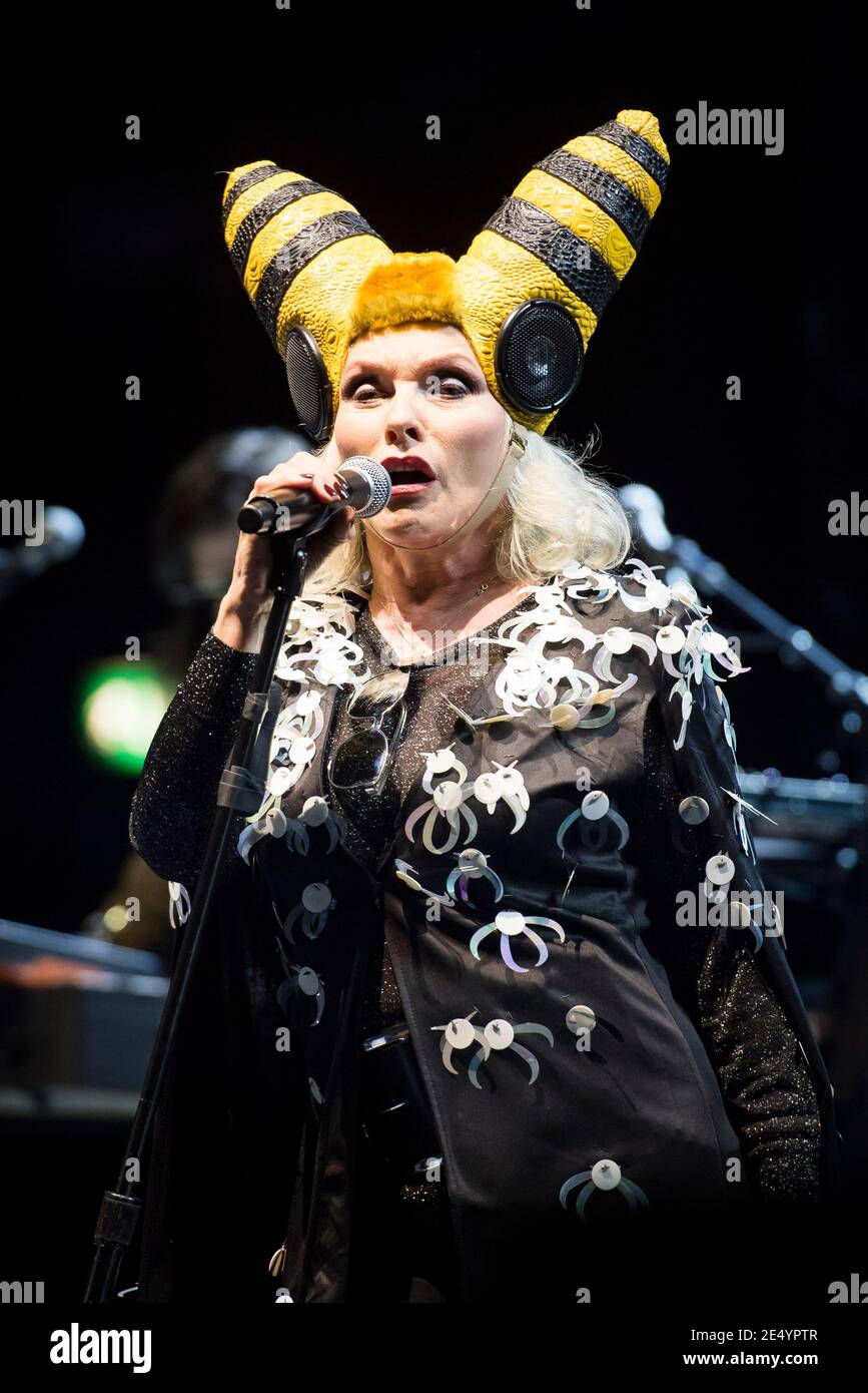 Debbie Harry of Blondie performs live on stage at the O2 Academy ...