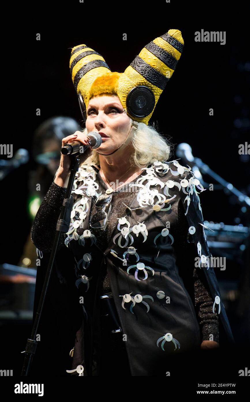 Debbie Harry of Blondie performs live on stage at the O2 Academy ...