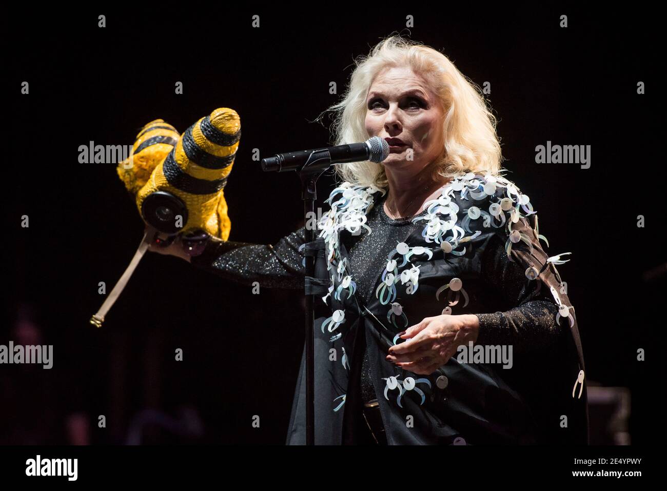 Debbie Harry of Blondie performs live on stage at the O2 Academy ...