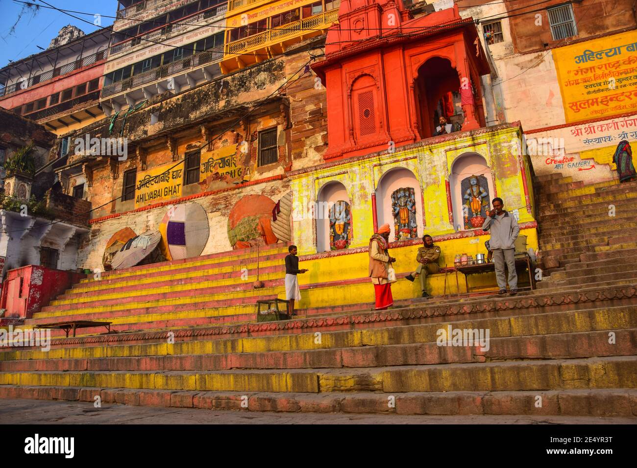 Ghats, Varanasi, India Stock Photo - Alamy