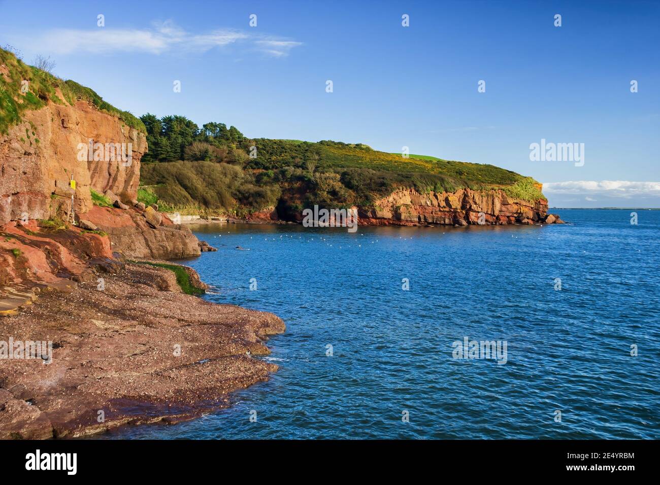 Scenic Irish coast of the Celtic Sea in County Waterford, Ireland Stock ...
