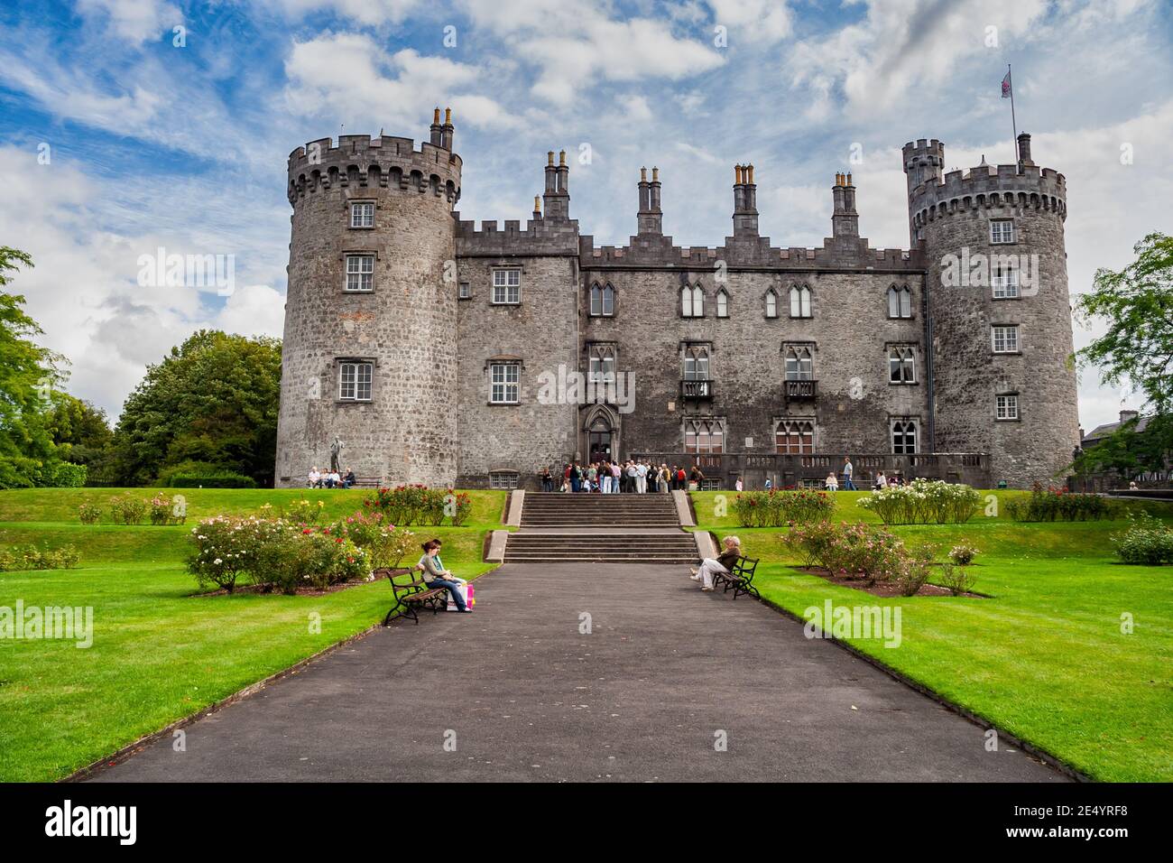 Kilkenny Castle and garden In Ireland, medieval city landmark dating ...