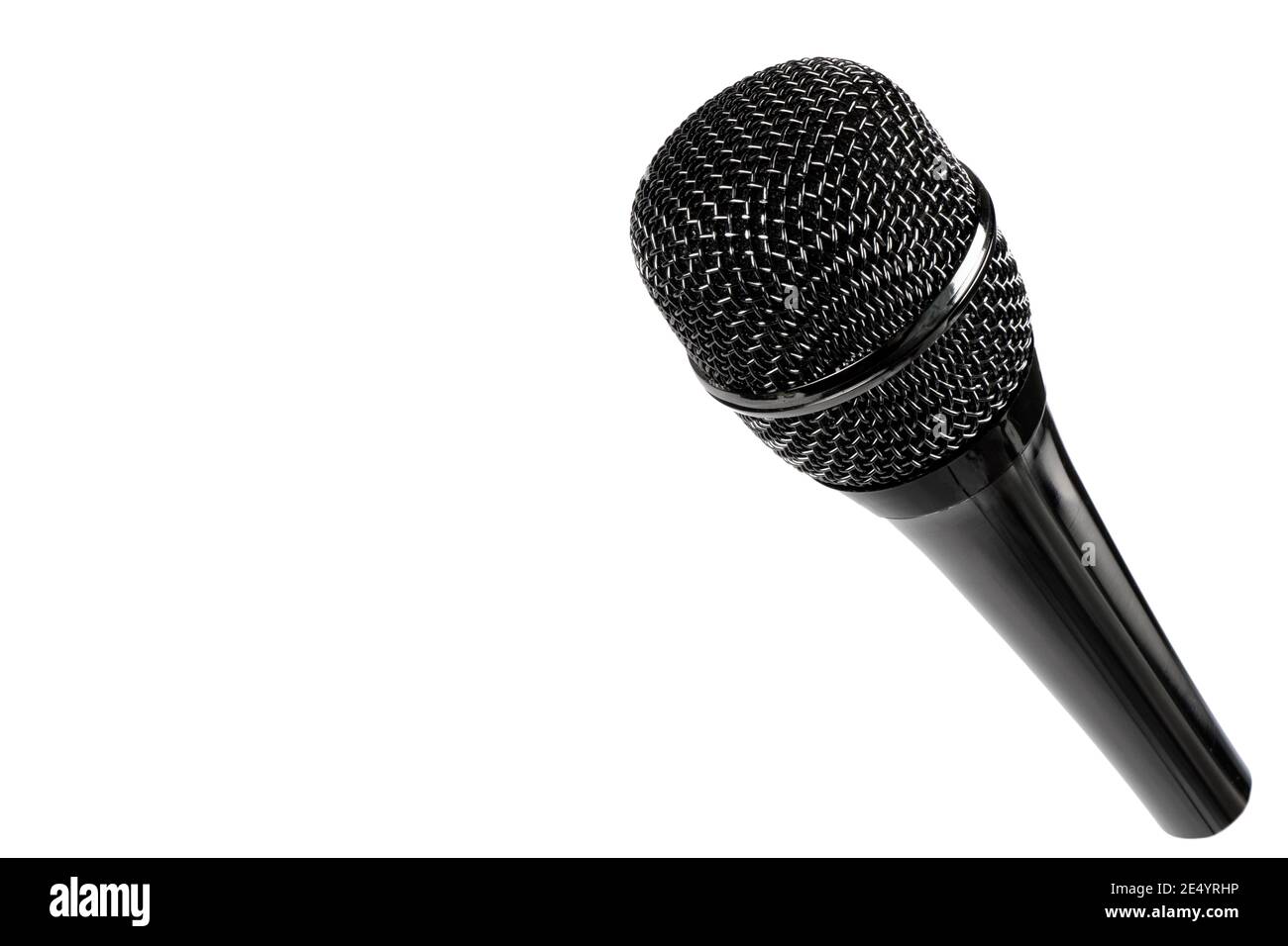 Modern microphone isolated on a white background. Wireless microphone ...