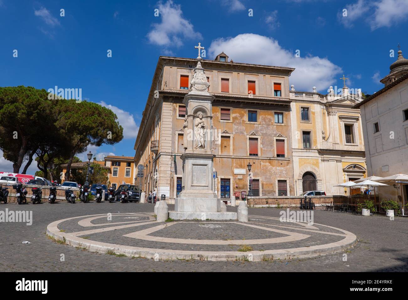 Spire of Pius IX (Guglia di Pio IX ) marble monument (1869) on Piazza ...