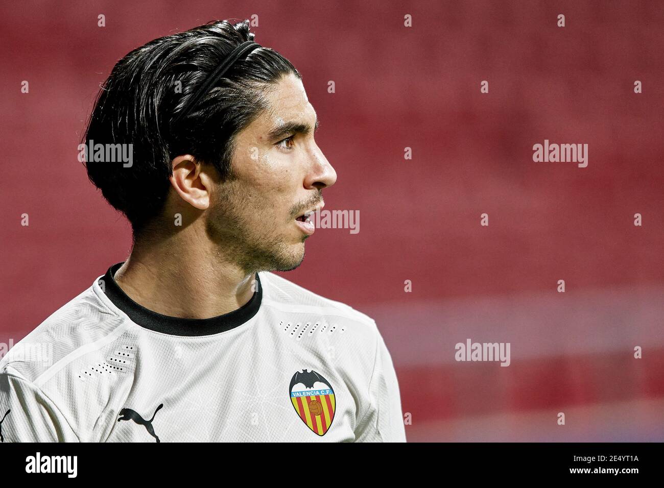 Carlos Soler of Valencia CF during the La Liga match between Atletico ...