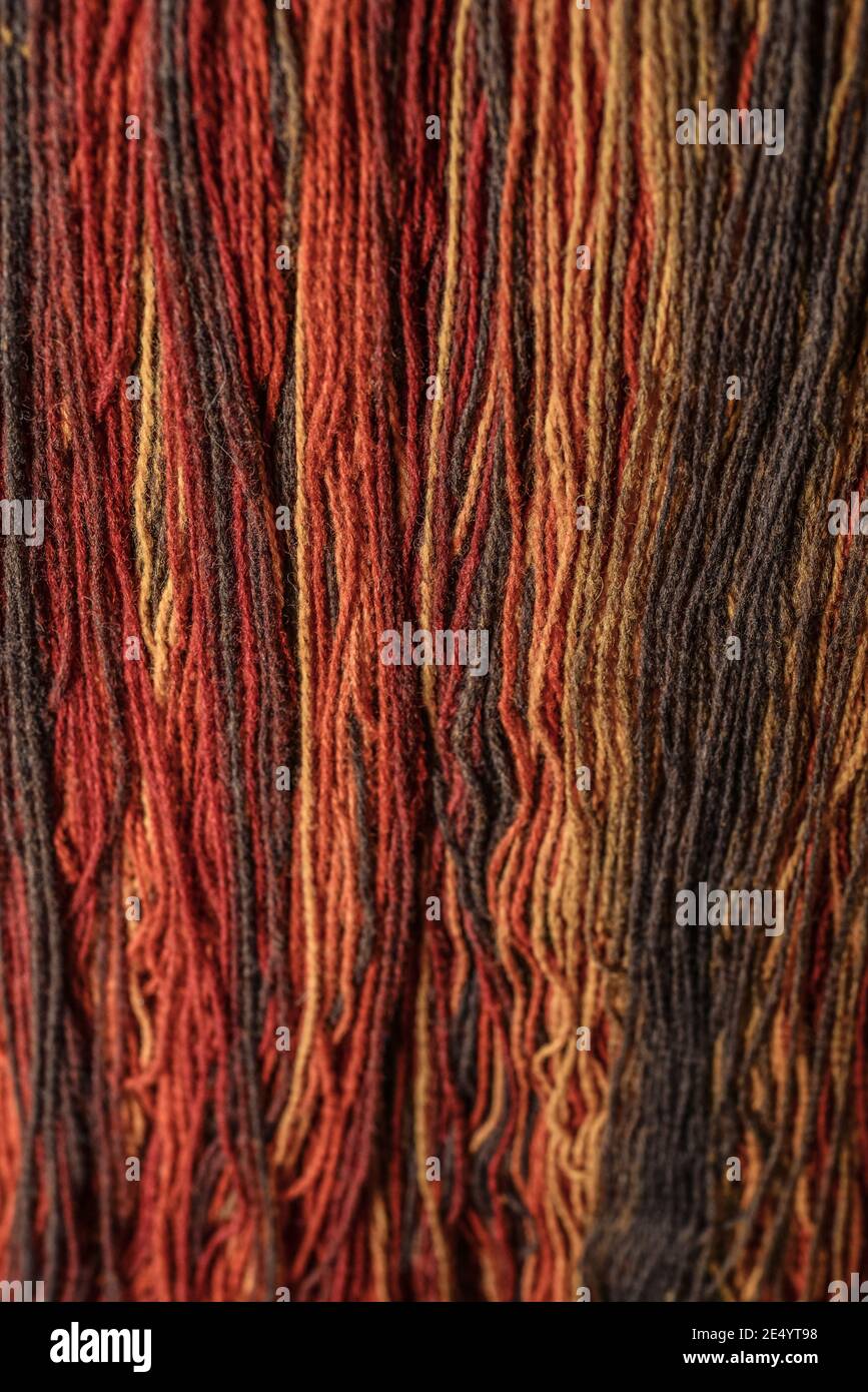 The beautiful colors of the dyeing yarn for the background Stock Photo ...