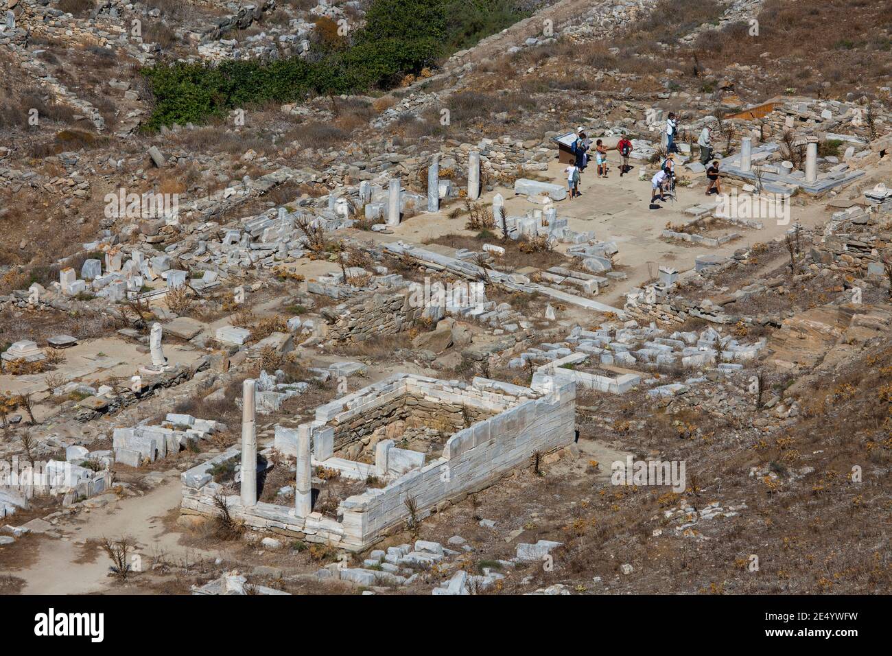 Tourist delos greece hi-res stock photography and images - Alamy