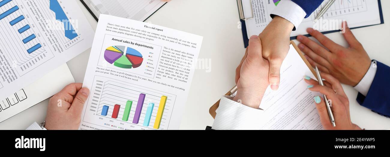 People welcoming each other beginning the meeting Stock Photo - Alamy