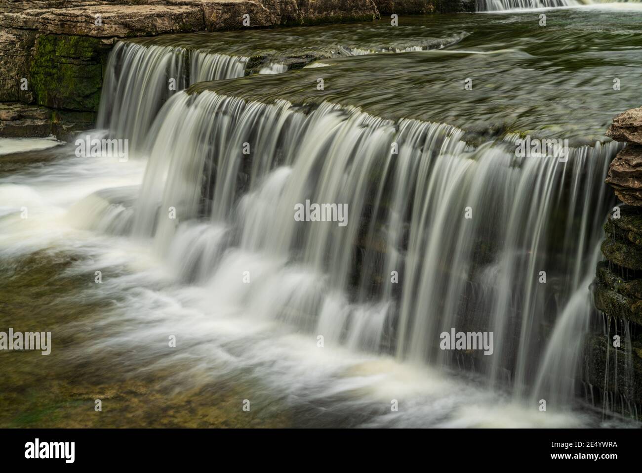 The Lower Falls of the Aysgarth Falls, North Yorkshire, England, UK ...