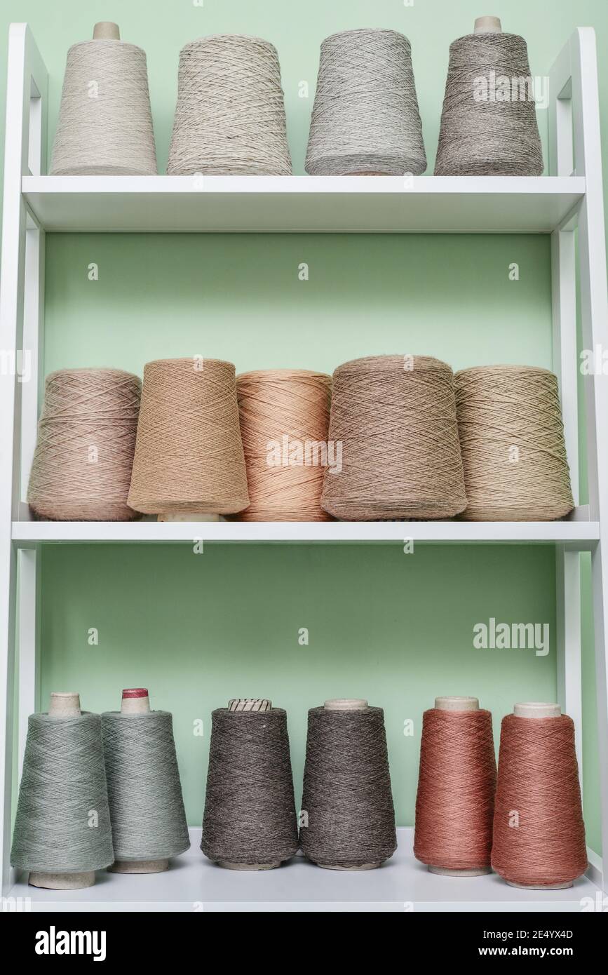 Cone threads textile factory hi-res stock photography and images - Alamy