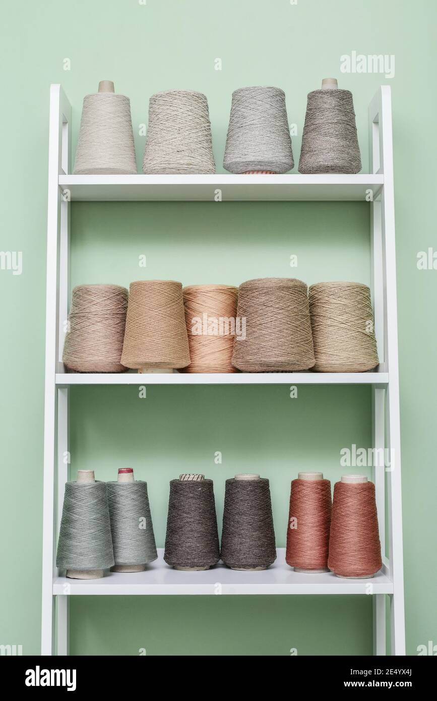 Cone threads textile factory hi-res stock photography and images - Alamy