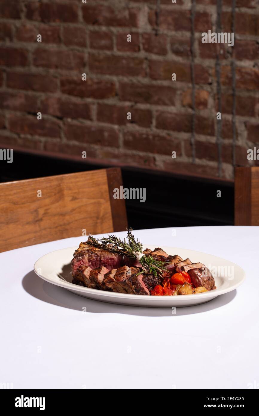 Bone steak in white hi-res stock photography and images - Alamy