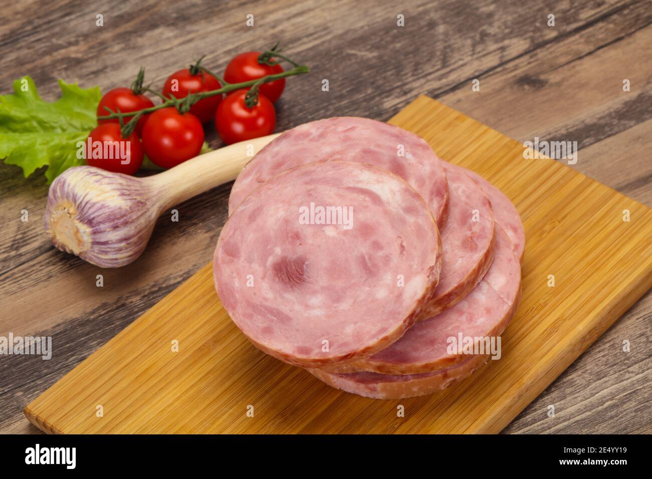 Natural ham made from pork meat Stock Photo - Alamy