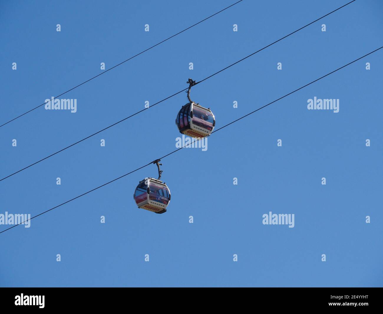 London cable cars greenwich hi-res stock photography and images - Alamy