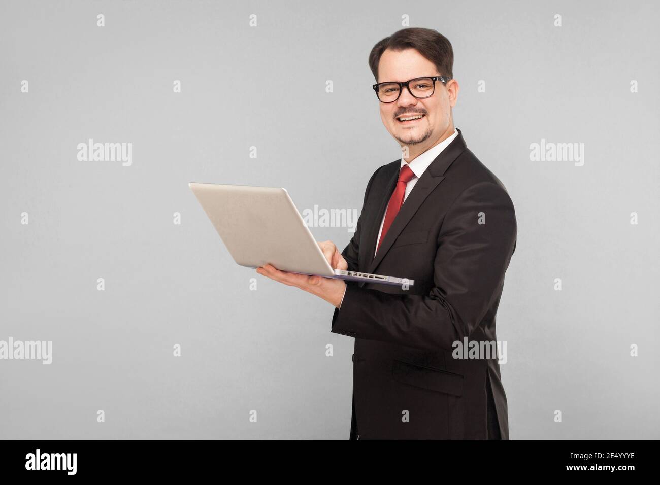 Laptop on lap black hi-res stock photography and images - Alamy