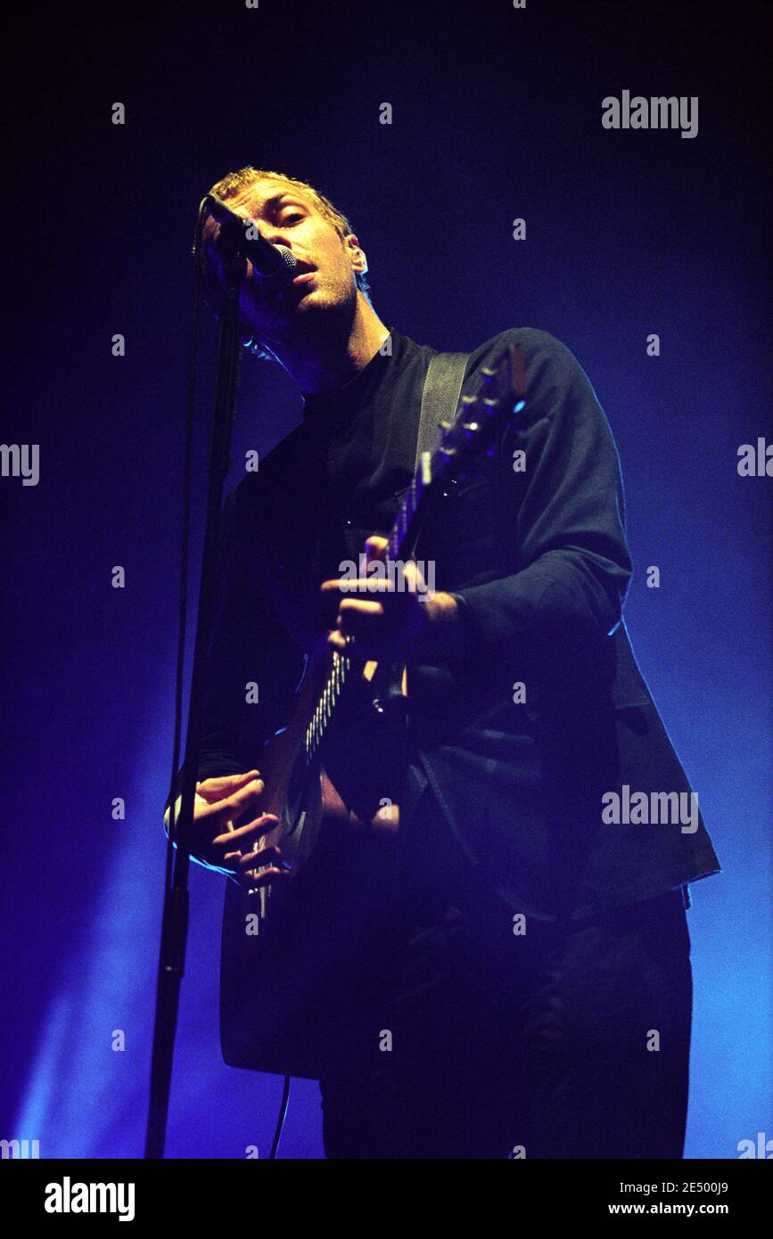 Coldplay in concert at Wembley Arena in London, UK. 20th October 2002 ...