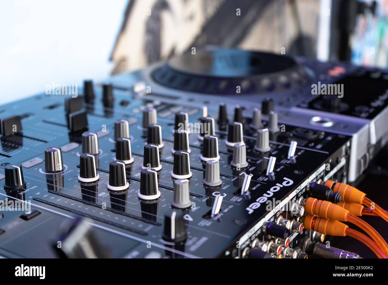 Stage Sound Equipment Close-up Stock Photo - Alamy