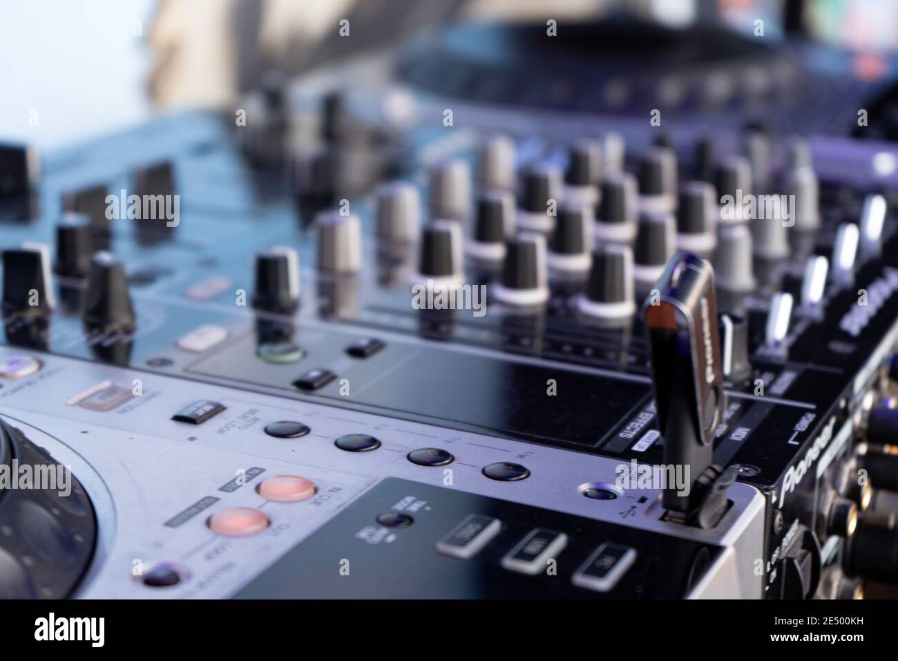 Stage Sound Equipment Close-up Stock Photo - Alamy