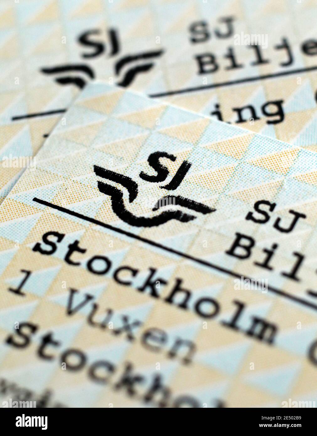 Sj ticket hi-res stock photography and images - Alamy