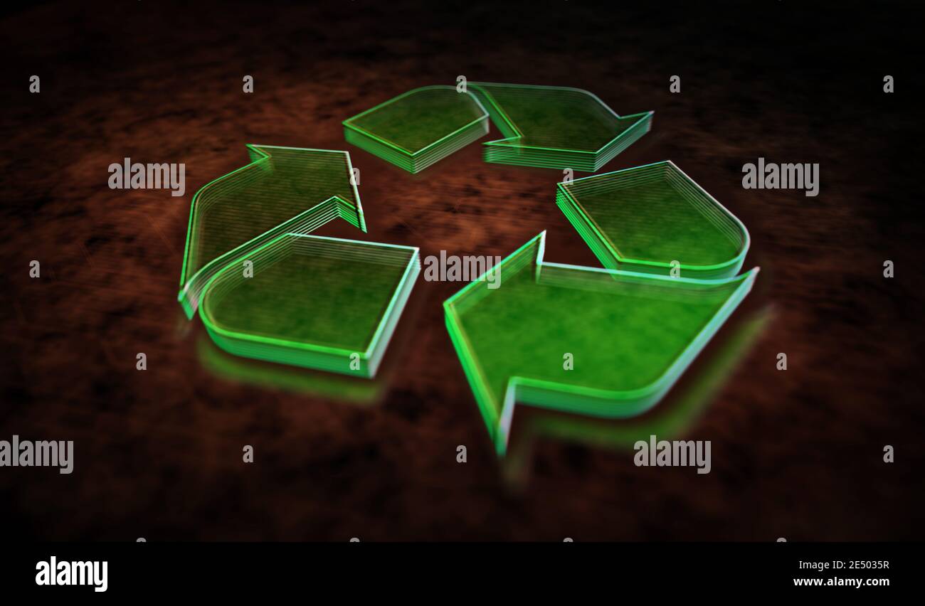 Recycling symbol, environment, ecology, reduce e-waste, green ...