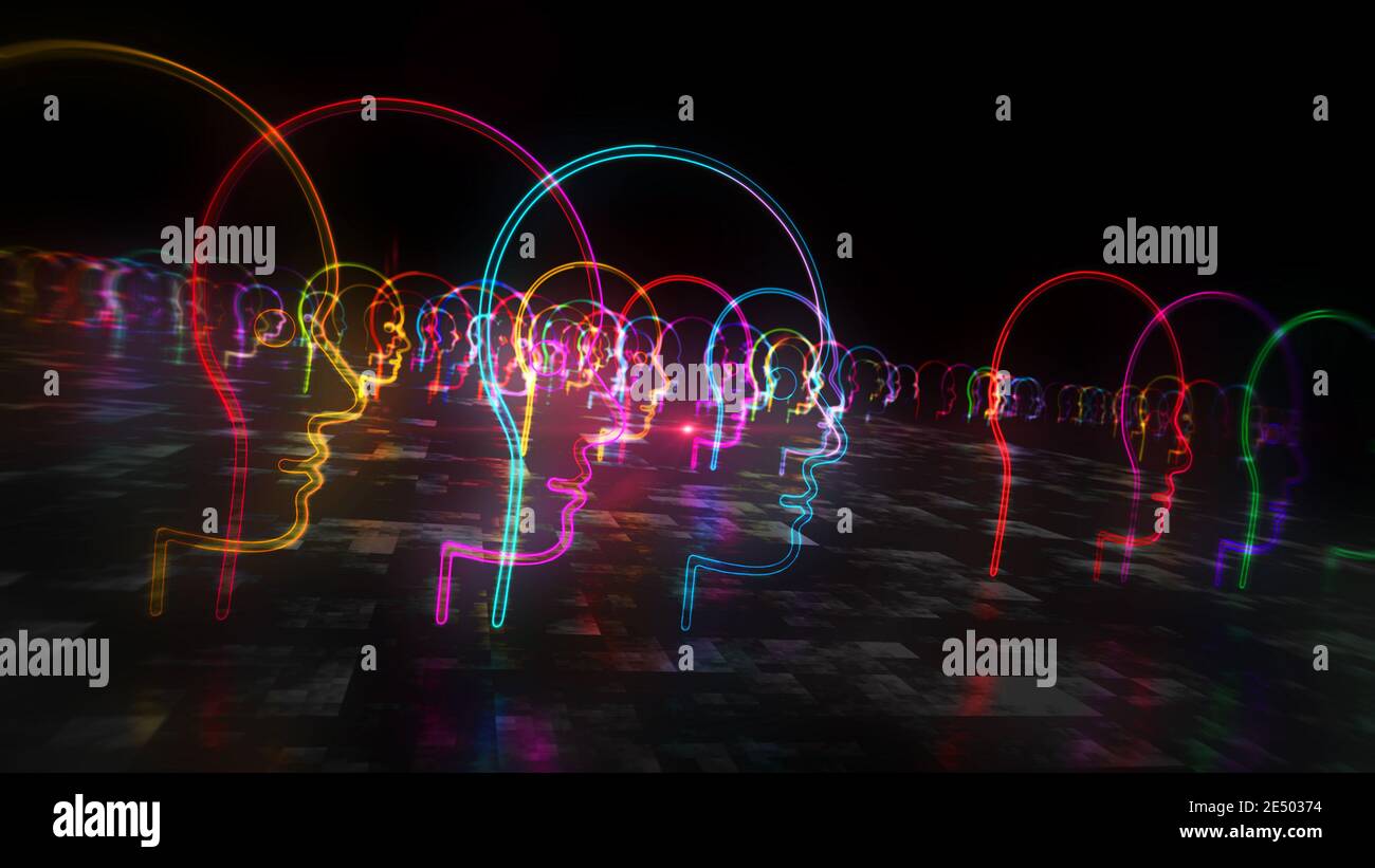 Social scoring concept with face symbol, people scoring, rating ...